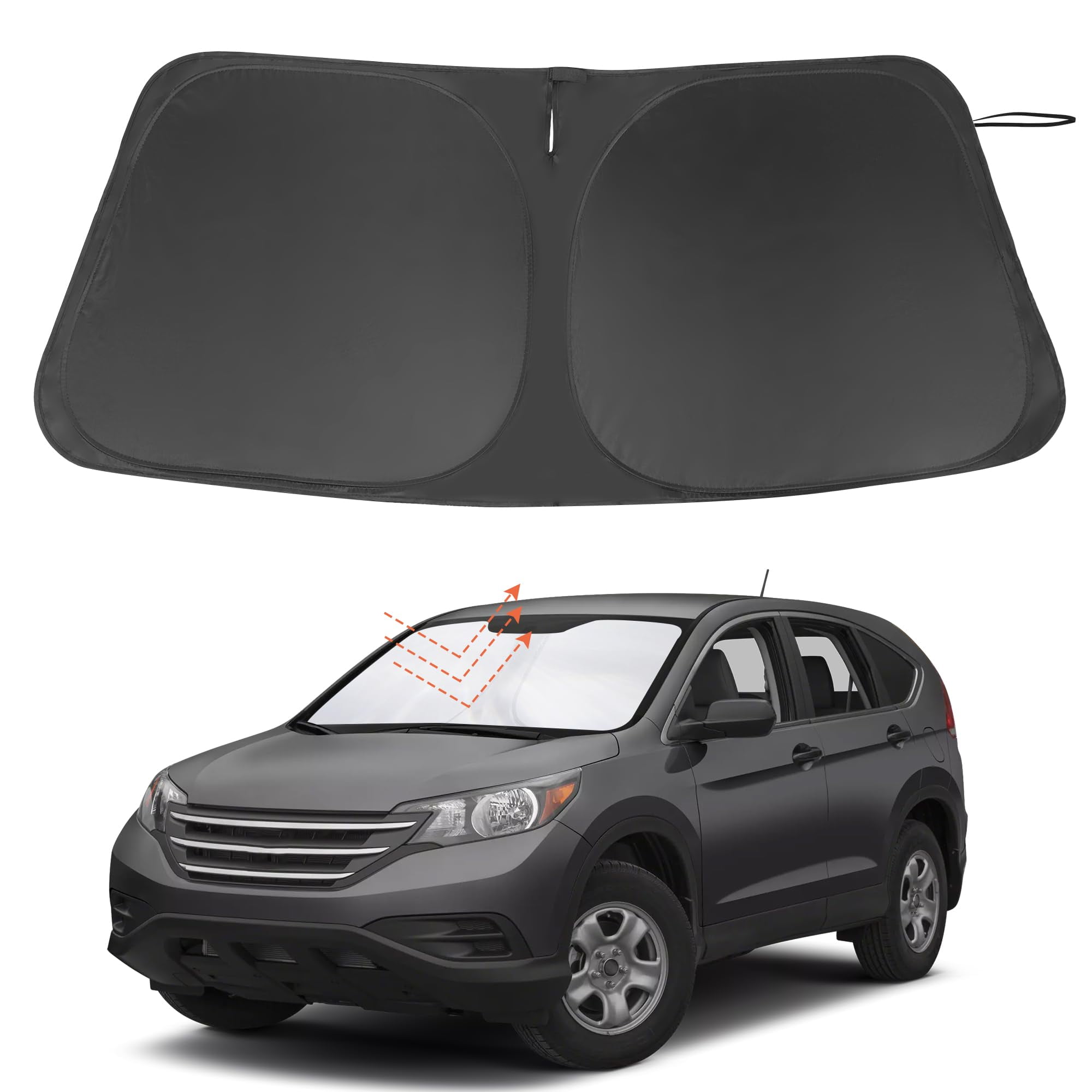 KY Windshield Sun Shade Compatible with 2022 2023 2024 2025 Ford ...