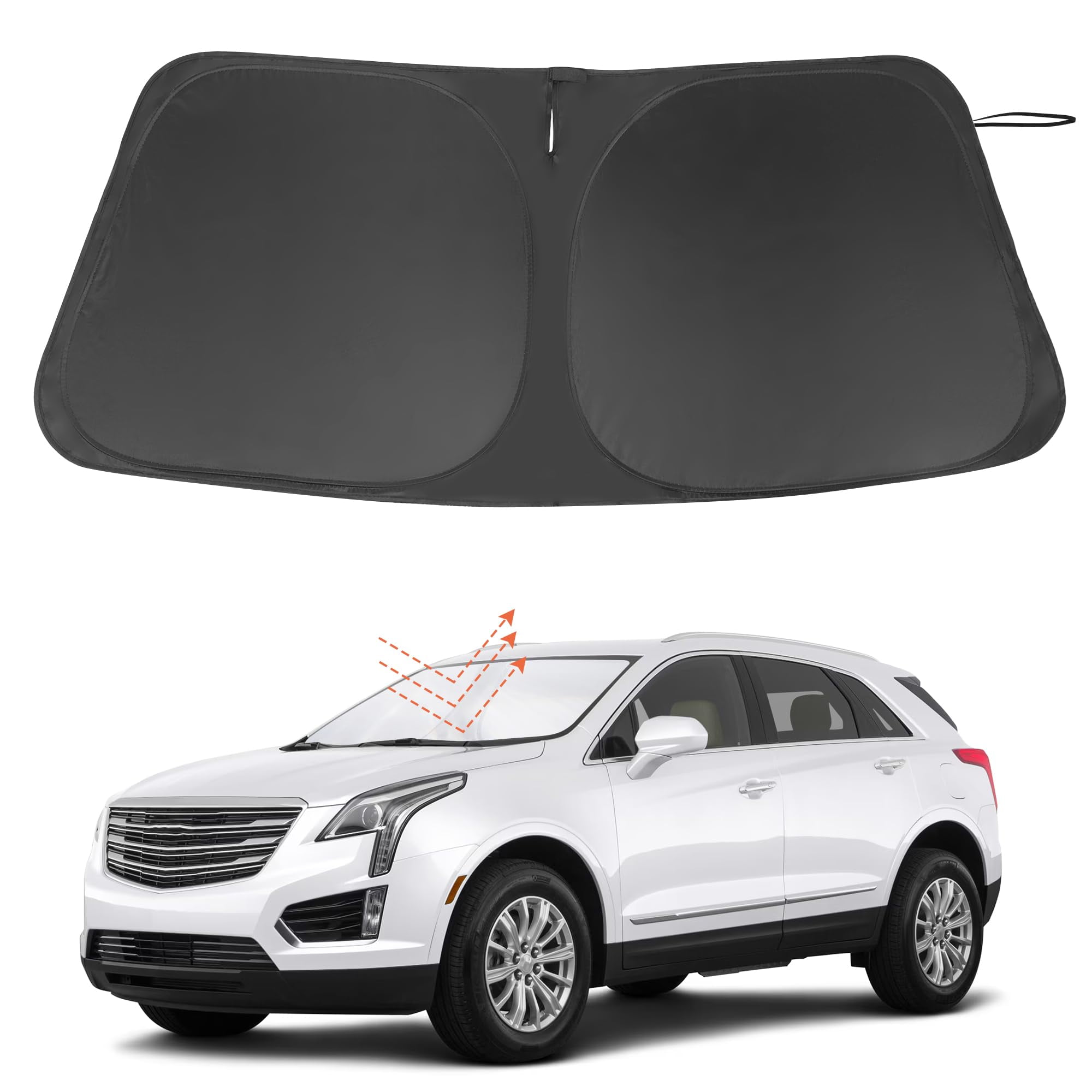 KY Windshield Sun Shade Compatible with 2022 2023 2024 2025 Ford ...