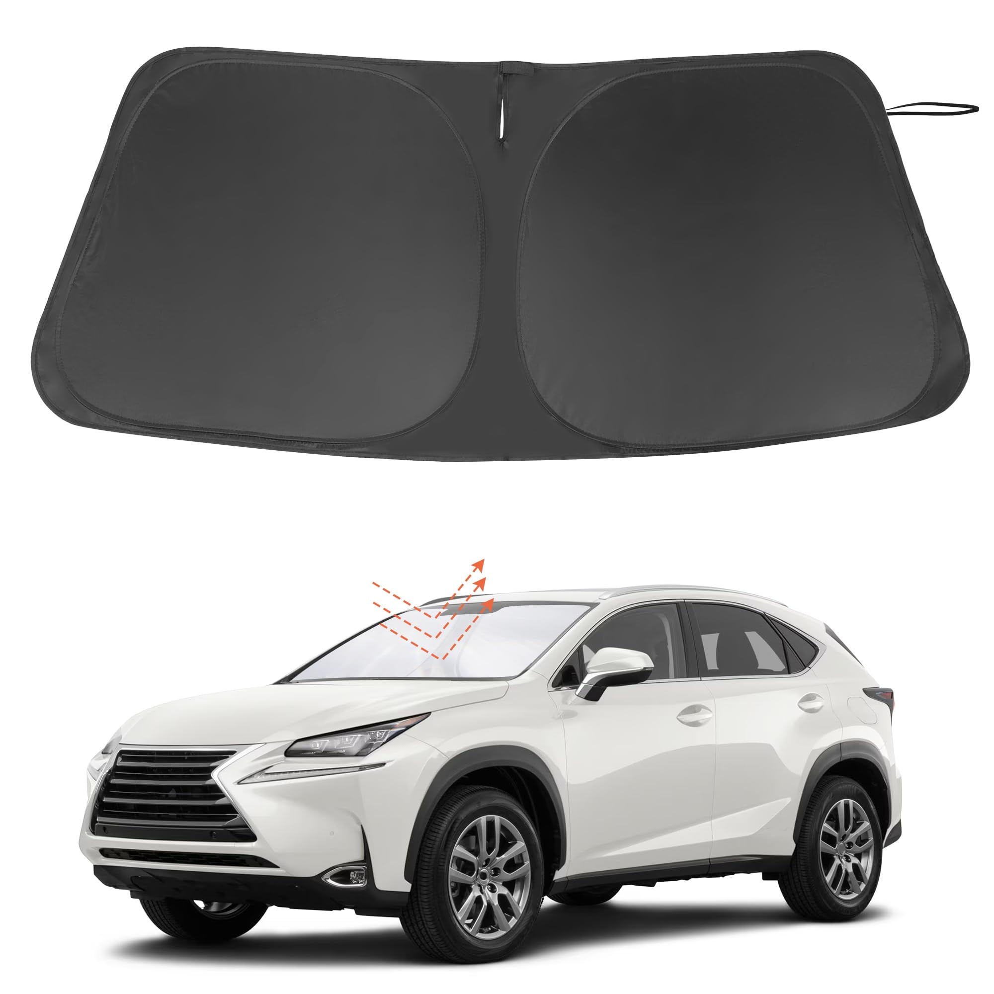 KY Windshield Sun Shade Compatible with 2022 2023 2024 2025 Ford ...