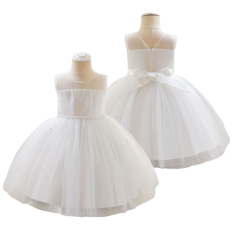 KYAIGUO 1-7Y Toddler Girls Flower Princess Party Dress Baby A-Line ...