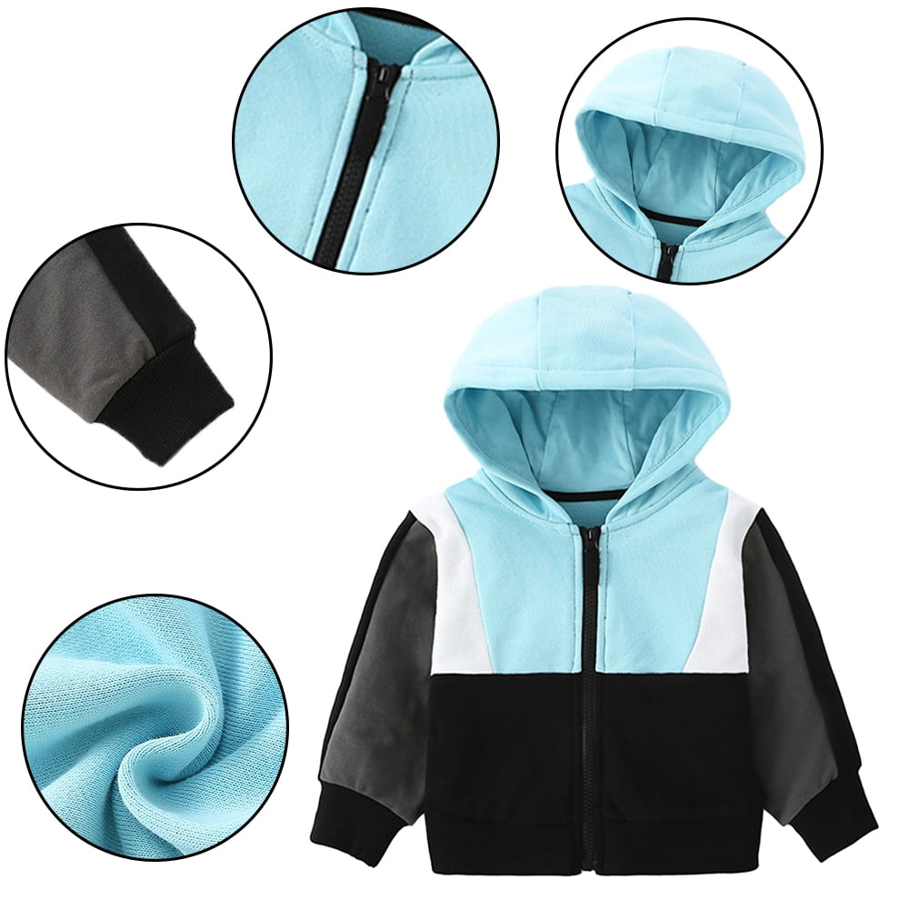 KYAIGUO 1-8T Baby Boys Spring Casual Jackets Coats for Kids Toddler Zip ...