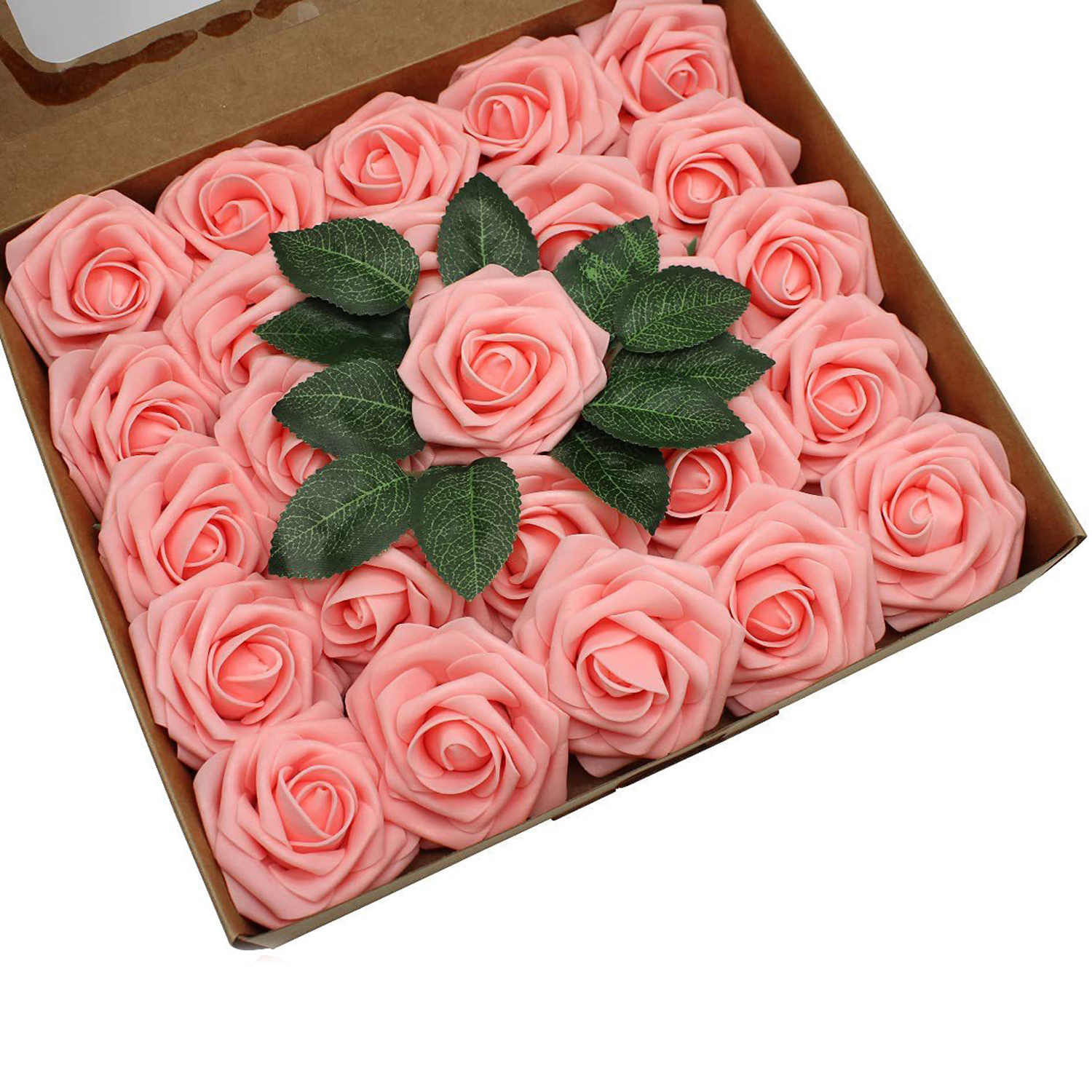 KYAIGUO 25PCS Foam Artificial Flowers,Wedding Flower Ball,Table ...