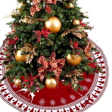 Best Choice 24in Woven Hyacinth Christmas Tree Collar with Cord Cut-Out ...