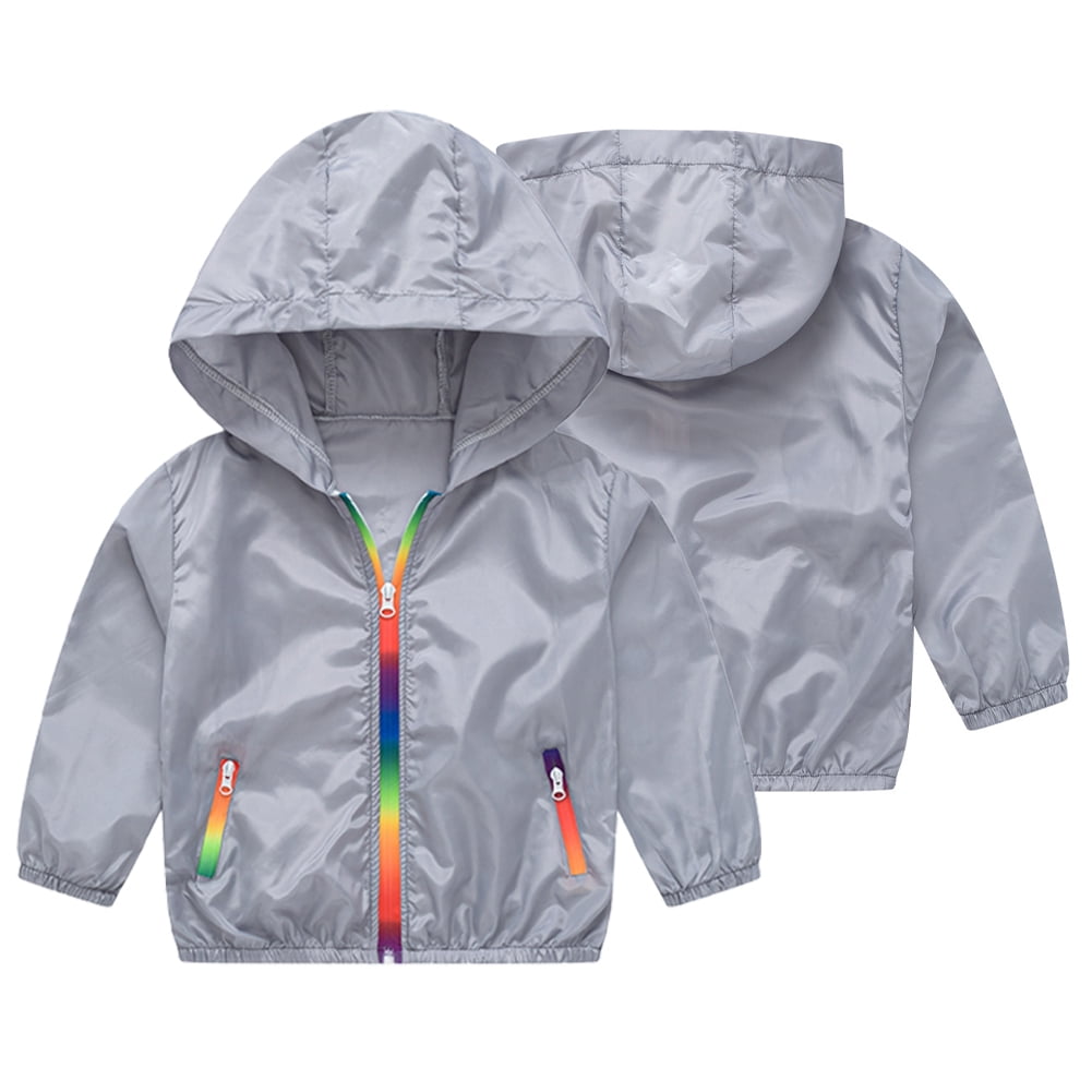 KYAIGUO 4-12Y Kids Boys Summer Sunscreen Coats Outwears Toddler Girls ...