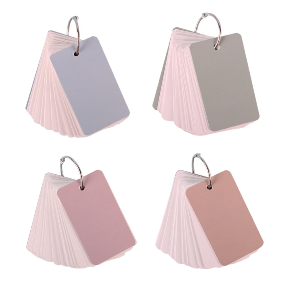 KYAIGUO 4 PCS Easy to Carry Flash Cards for Studying Supplies Kraft ...