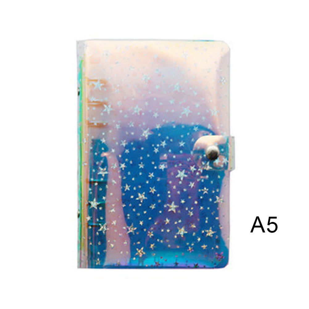 KYAIGUO A5 Binder Refillable Notebook Shell Clear Soft Pvc A5 6 Ring ...