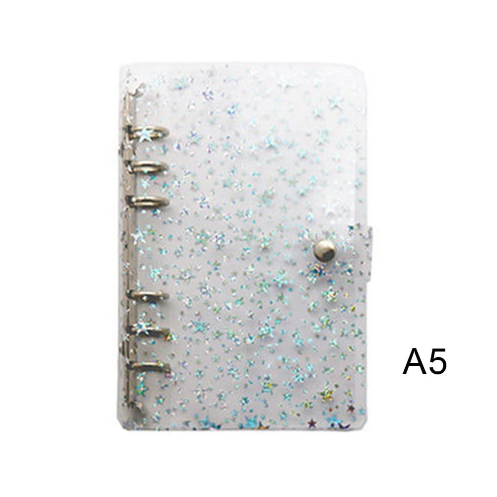 KYAIGUO A5 Binder Refillable Notebook Shell Clear Soft Pvc A5 6 Ring ...