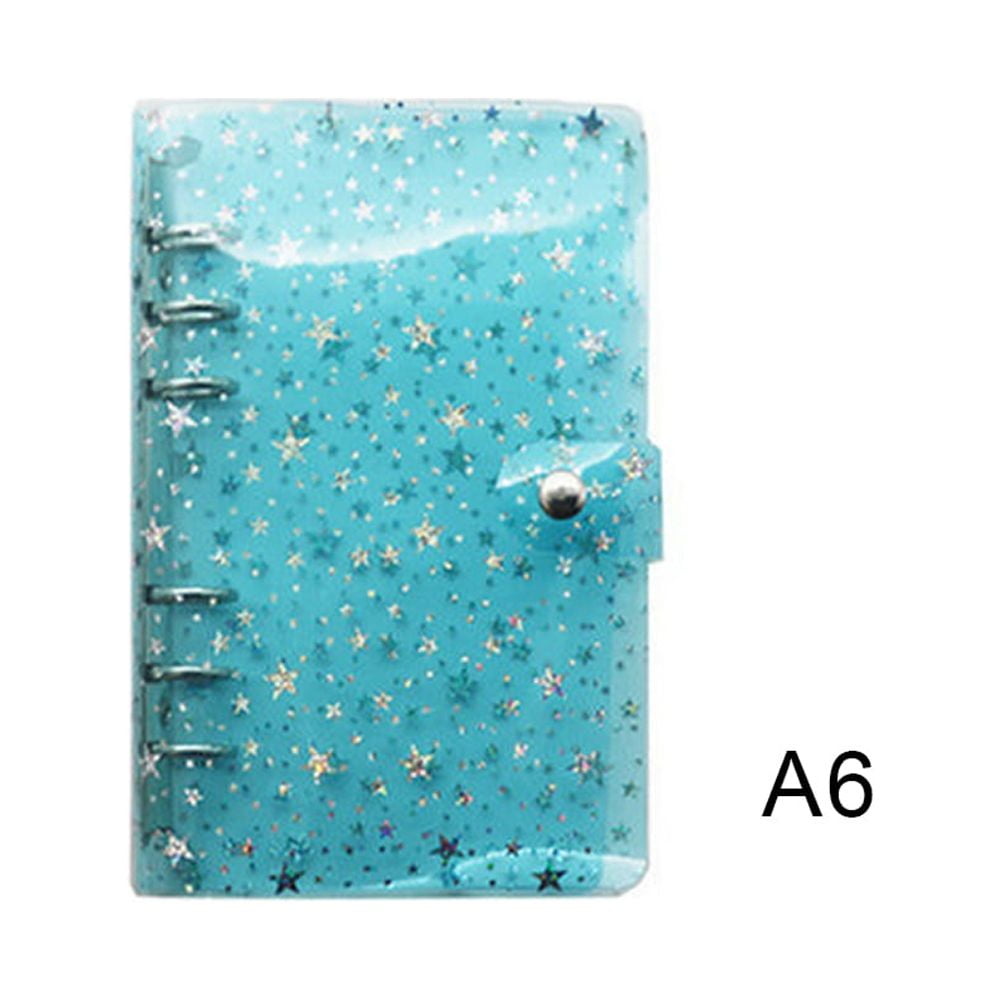KYAIGUO A6 Binder Refillable Notebook Shell Clear Soft Pvc A6 6 Ring ...
