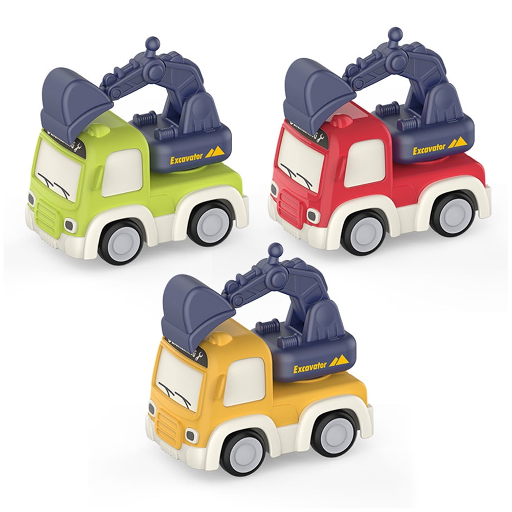 KYAIGUO Baby Car Toys Toddler Inertia Toy Car Mini Engineering Car ...