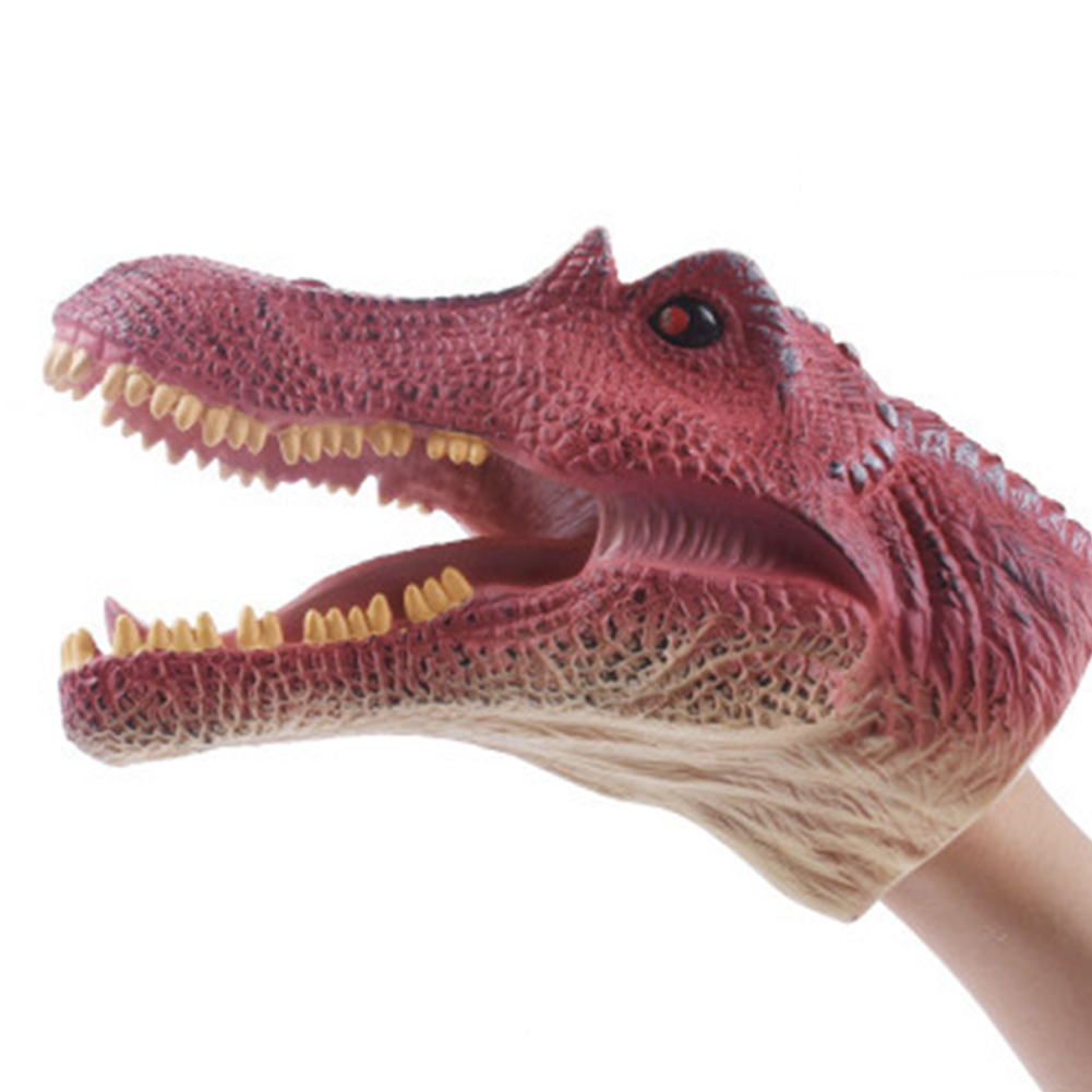 KYAIGUO Kids Dinosaur Hand Puppet Baby Soft Rubber Dinosaur Toys ...