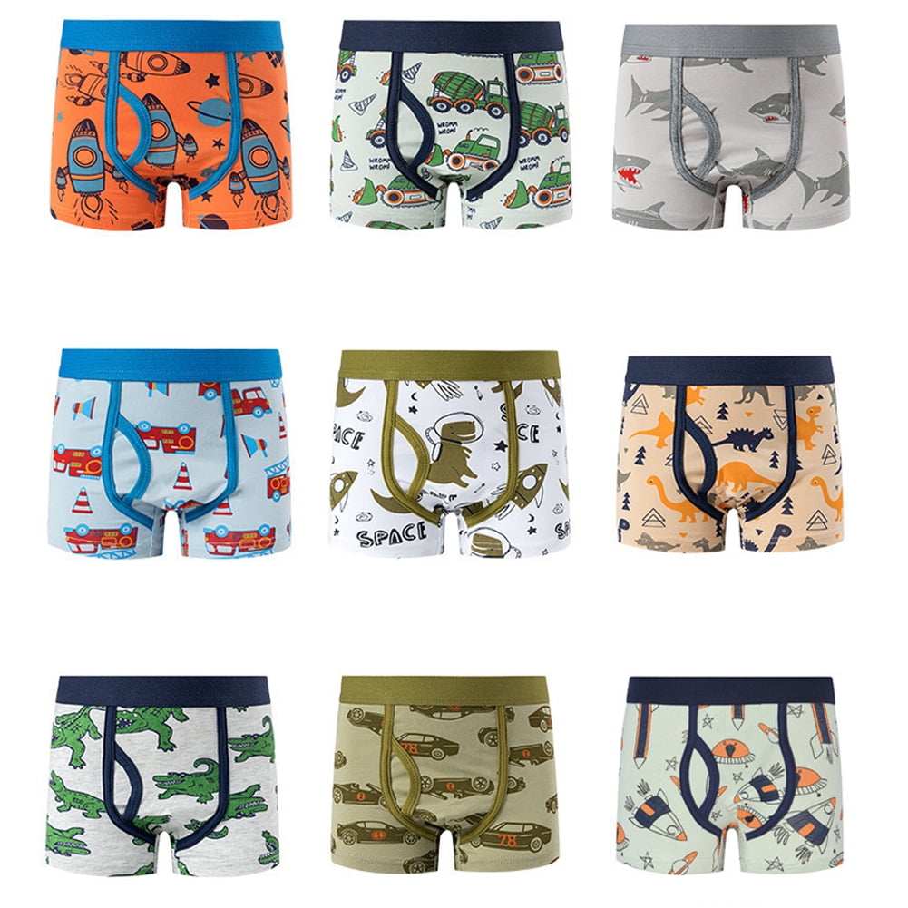 KYAIGUO Baby Kids Underwear Brief for Boys 5-Pack Dinosaur Boxer Briefs ...