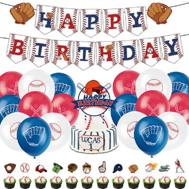 4 Pcs Baseball Flag Designed Banner Background Wall Decoration Theme ...