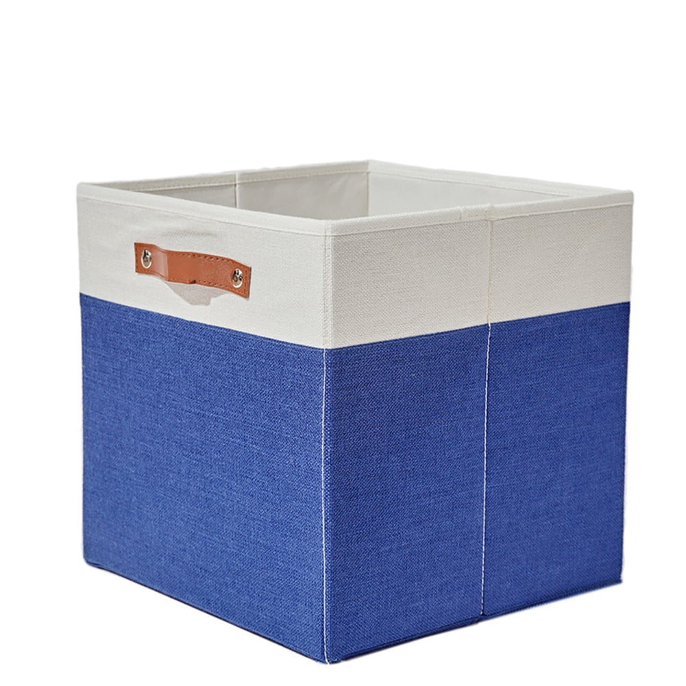 KYAIGUO Blue Storage Bin Decorative Storage Boxes Large Capacity Design ...