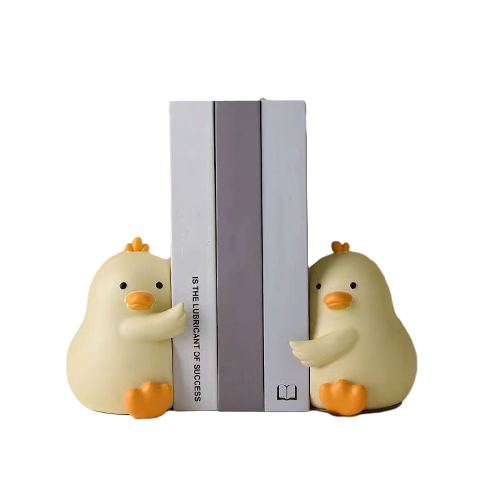 KYAIGUO Cartoon Bookends Resin Book Ends Unique Boys and Girls Gift ...
