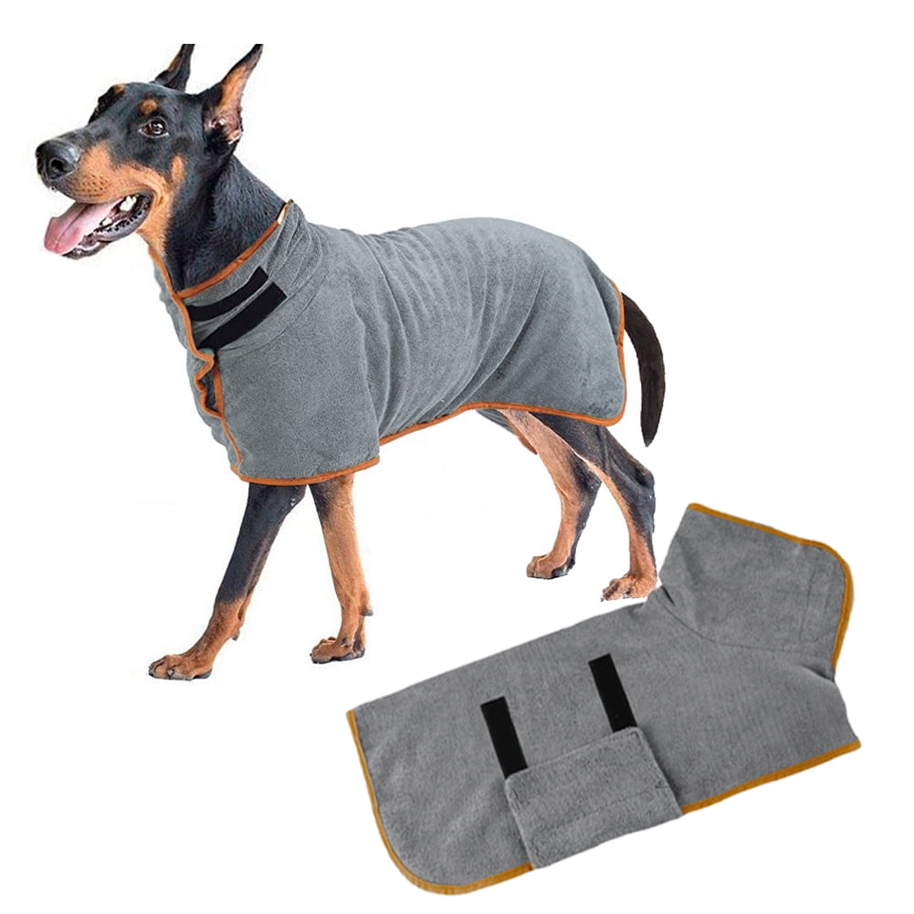 KYAIGUO Dog Bath Robe Dry Fast Dog Robes for After Bath Super Absorbent ...