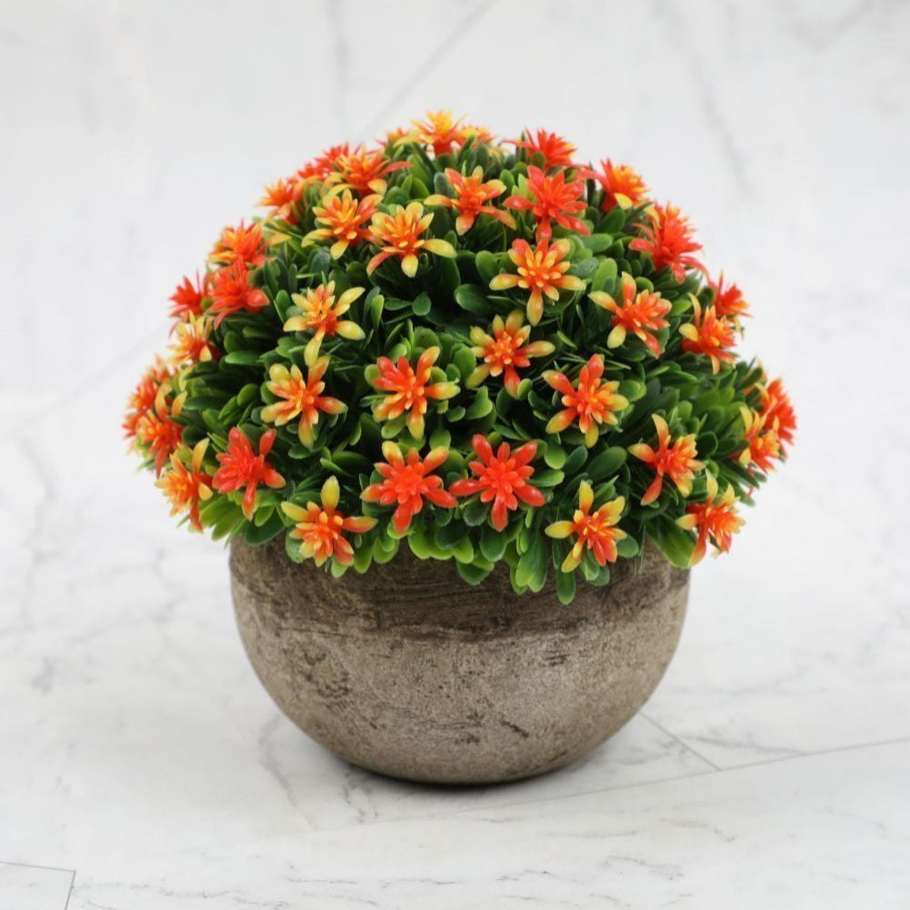 KYAIGUO Fake Potted Plants Artificial Potted Flowers Orchids Pulp ...