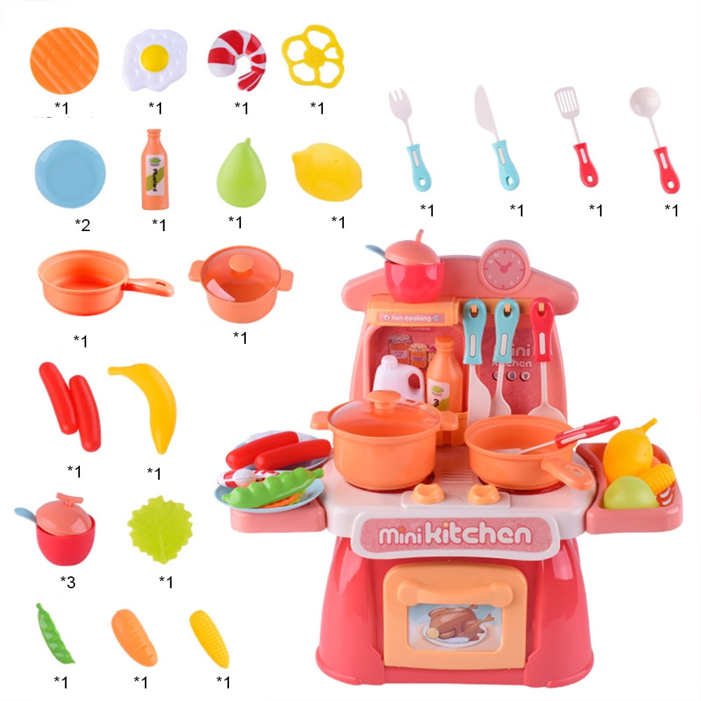 KYAIGUO Girls Boys Kitchen Toys Set for Kids Kitchen Playset Pretend ...