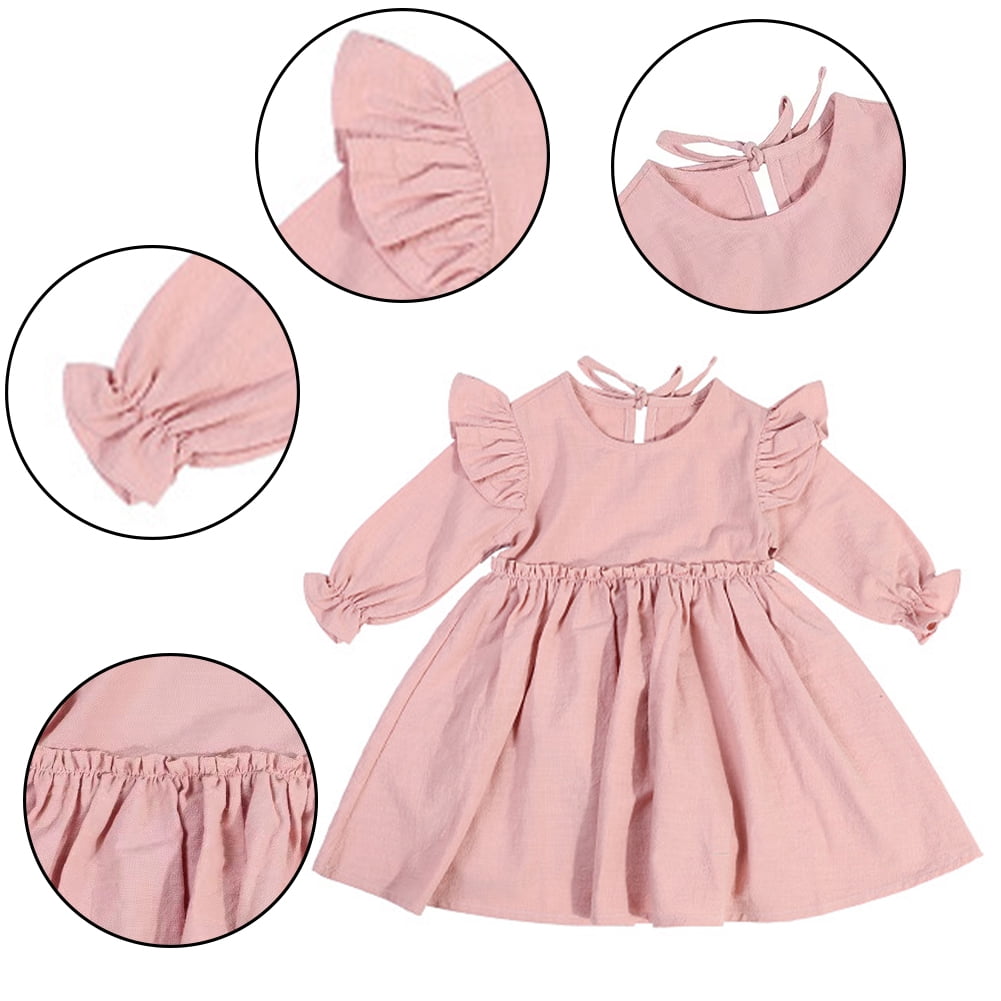 KYAIGUO Girls Sweater Dress Ruffled Fall Winter New Dresses 2-6Y Super ...