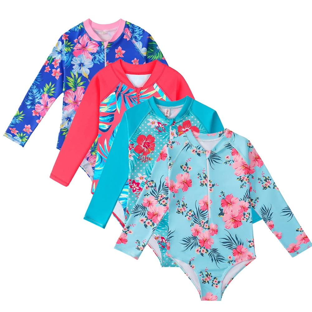 KYAIGUO Kids Baby Swimsuits Bathing Suits for Girls Beach Sport Summer ...