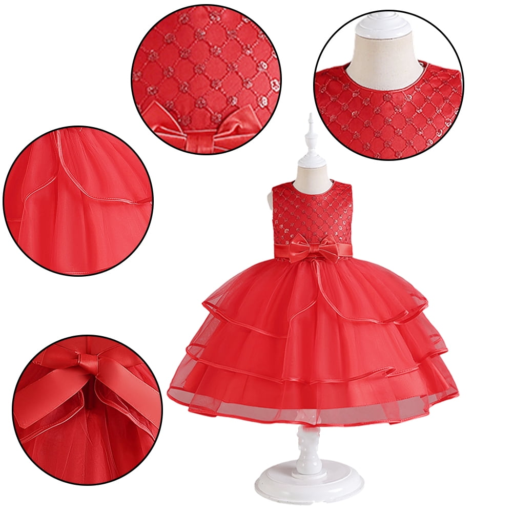 KYAIGUO Kids Girl Sleeveless Princess Tulle Dress,Formal Princess Gown ...