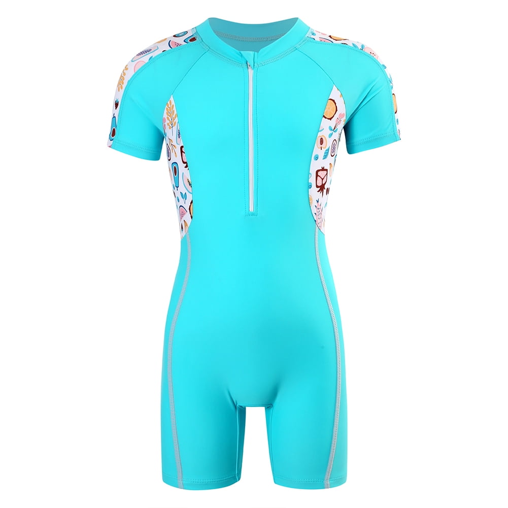 KYAIGUO Kids Girls One Piece Rash Guard Swimsuit Toddler Water Sport ...