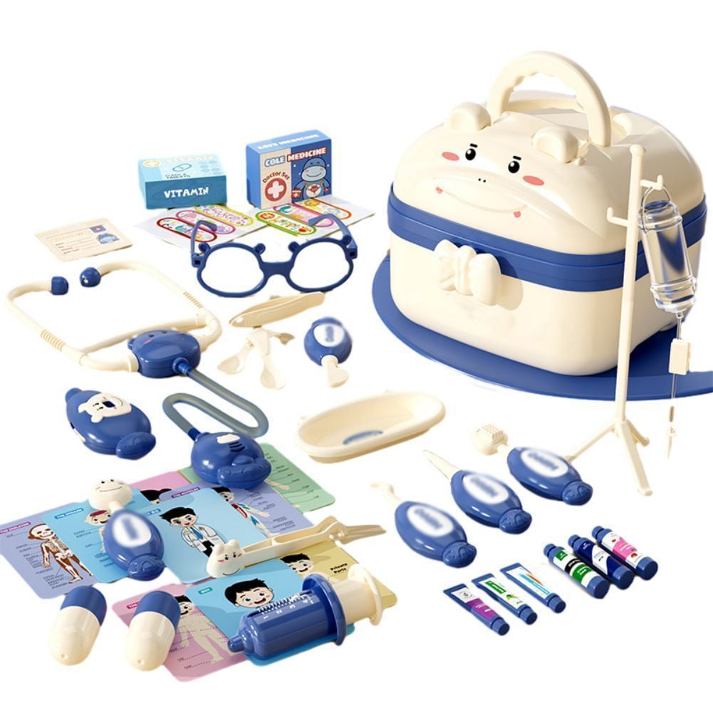 9-Piece Doctor Kit Kids Doctors Play Set- Non-Toxic Plastic Teeth Care ...