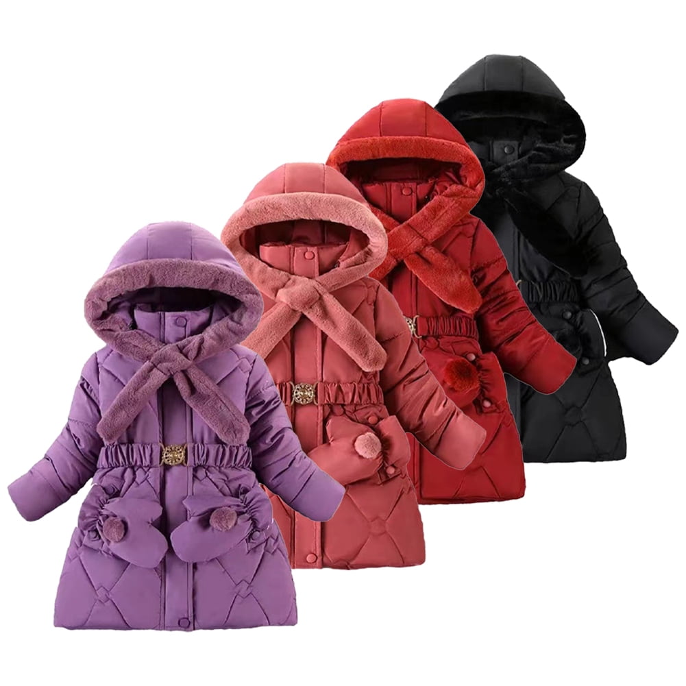 KYAIGUO Kids Teen Winter Jacket Coats for Girls,Big Little Girls Mid-Length Casual Fashionable ...