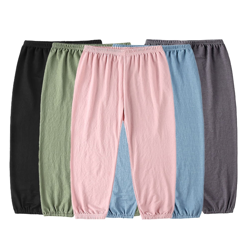 KYAIGUO Kids Toddler Boys Girls Solid Color Cool Pants Baby Breathable ...