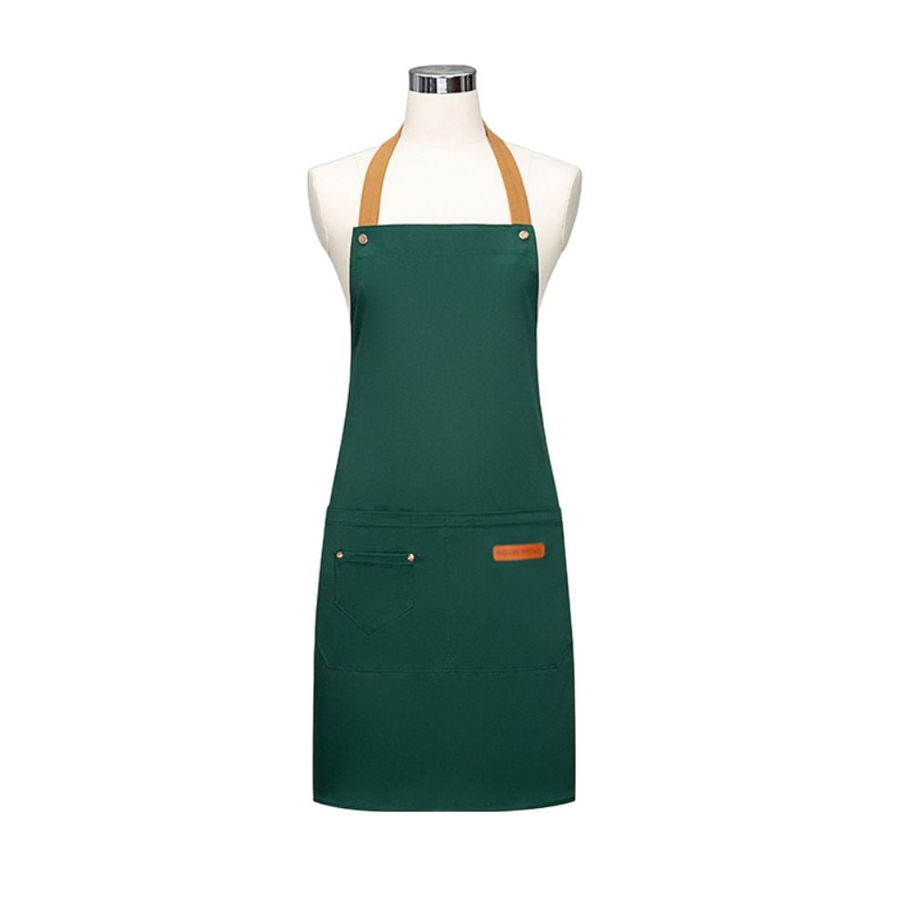 KYAIGUO Kitchen Canvas Aprons Waitress Aprons Adjustable Bib Aprons ...