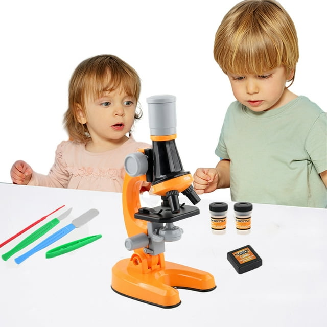 KYAIGUO Microscope for Kids 1200x Kids Microscope Adjustable Viewing ...