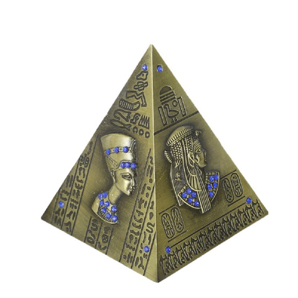 KYAIGUO Mini Pyramid Ornament, Egyptian Pyramid Model Sculpture ...