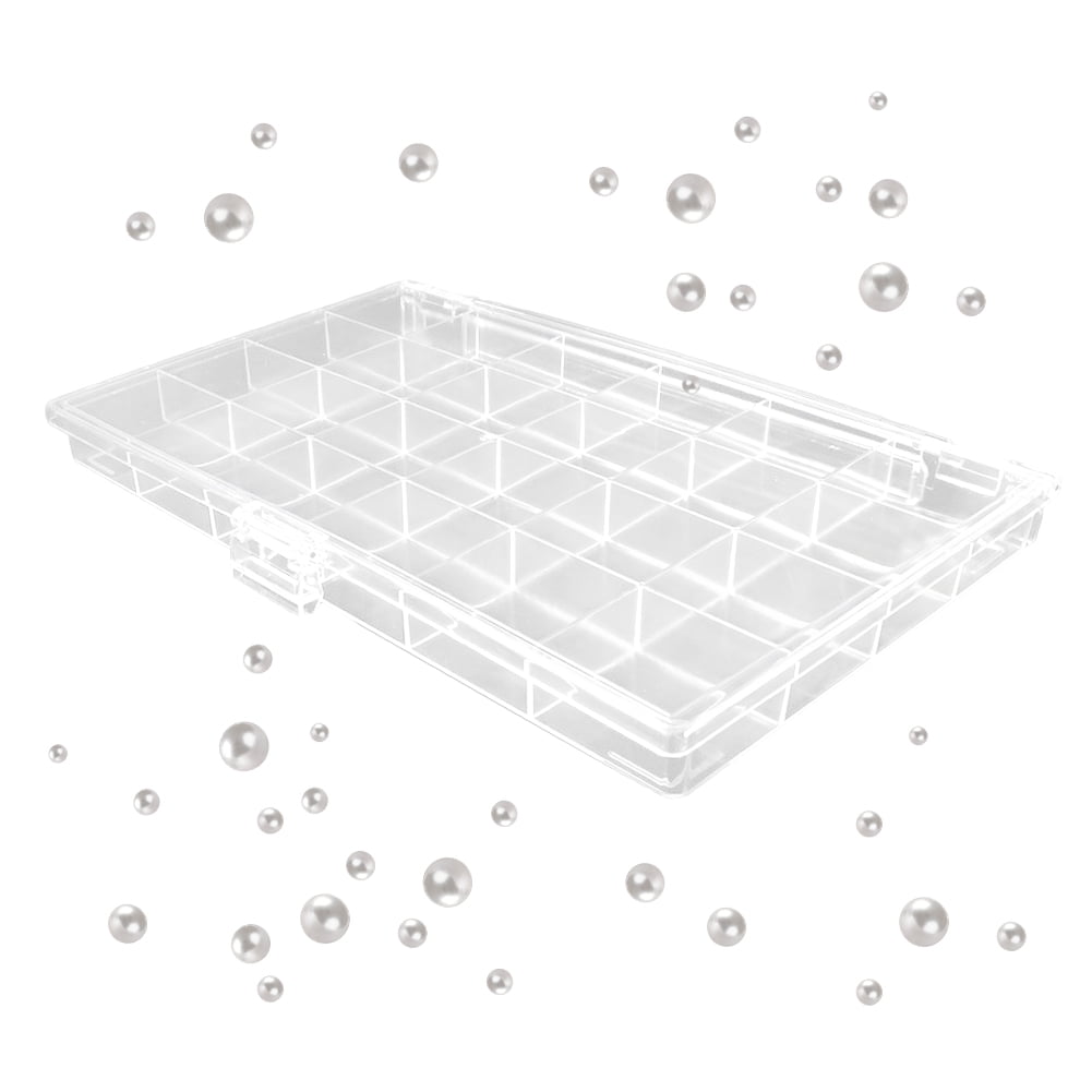 KYAIGUO Organizer Box with Lid Storage Container 24 Compartments ...