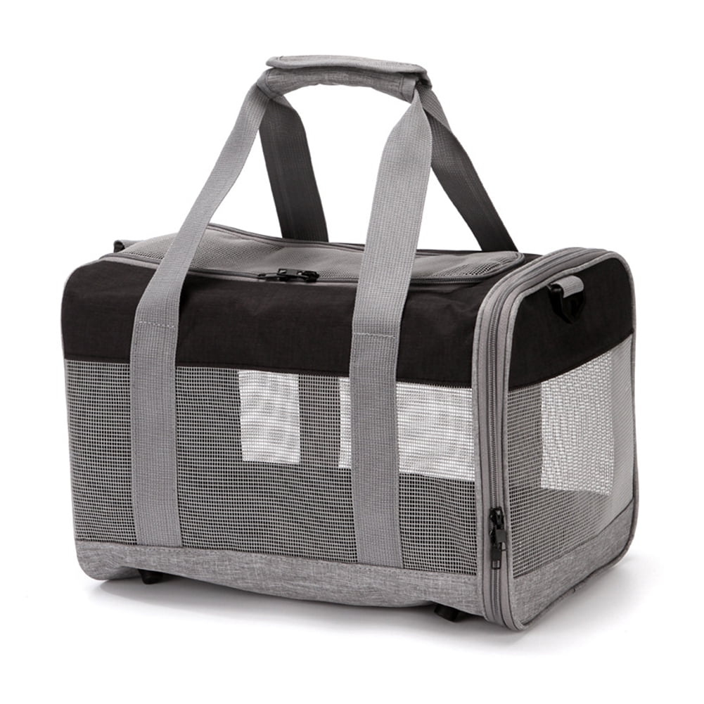 KYAIGUO Pet Carrier Dog Carrier Cat Kennel Airline Approved Soft Sided ...