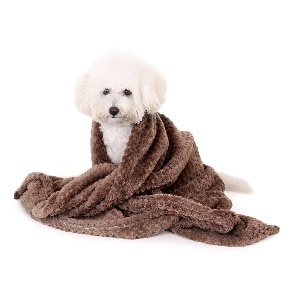 KYAIGUO Small Fleece Dog Blankets Puppy Calming Super Soft Fluffy Dog ...