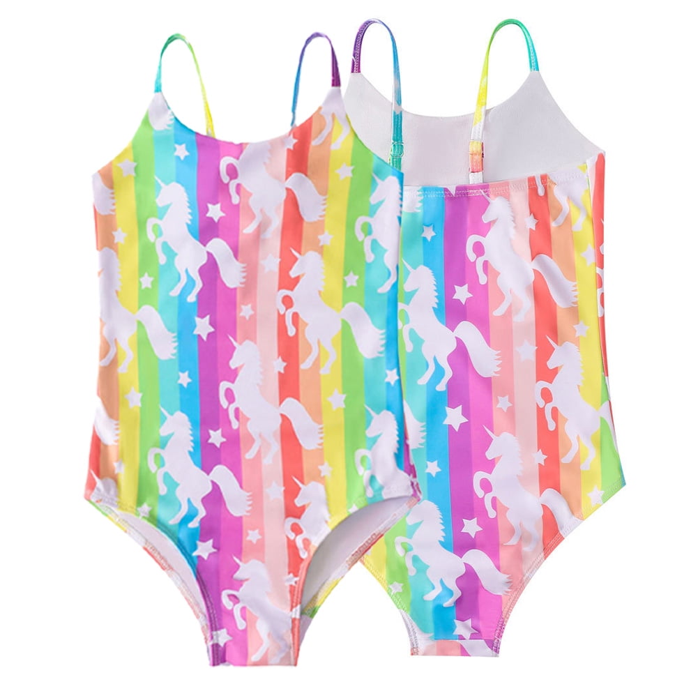 KYAIGUO Teen Kids Girls One Piece Swimsuits Toddler Sport Summer Bikini ...