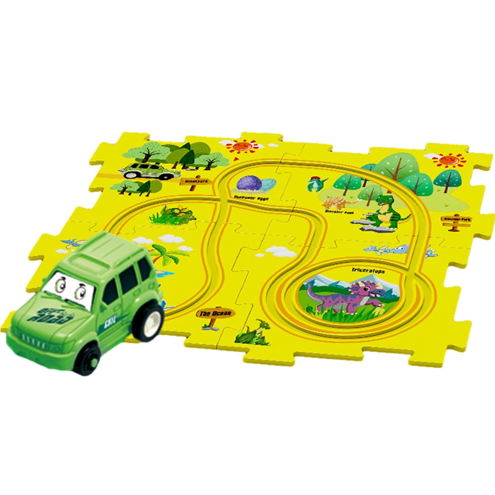 KYAIGUO Baby Jigsaw Puzzle Track Play Set Toys Kids Educational Car ...