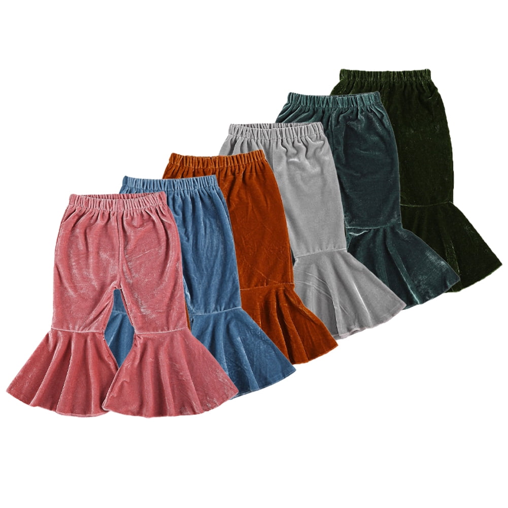 KYAIGUO Toddler Baby Girl Ruffle Leggings Pants Outfits Little Girls ...