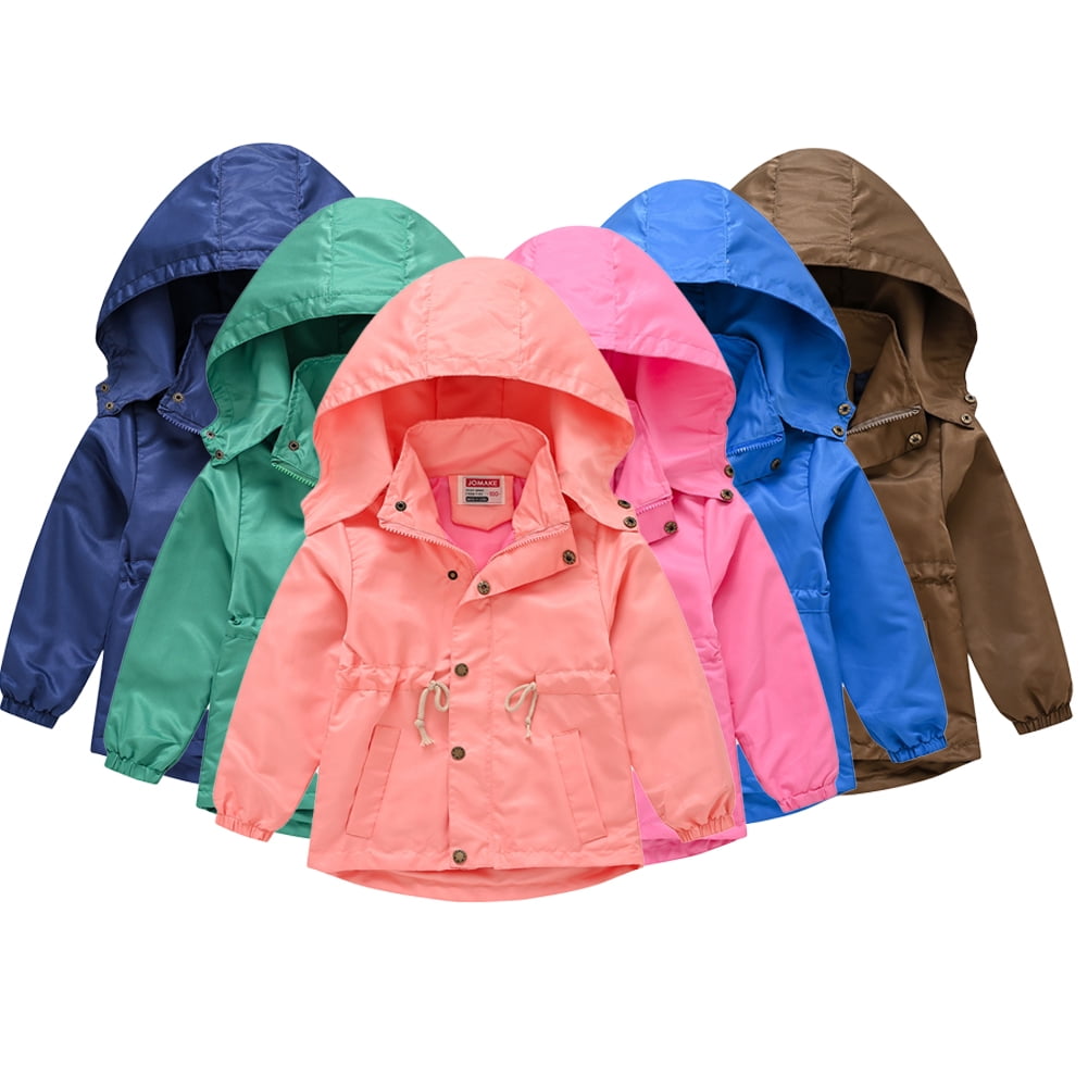 KYAIGUO Kids Toddler Baby Rain Jackets for Boys Girls Hooded Rain ...