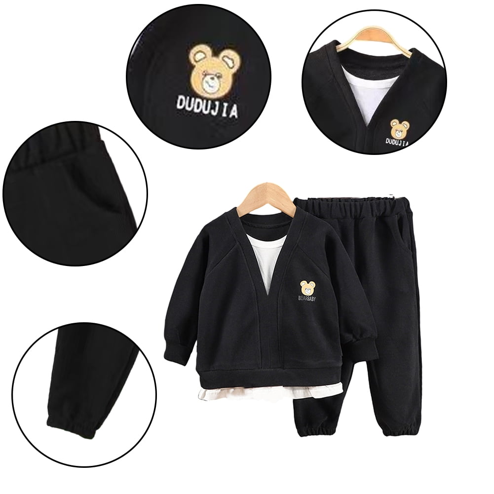 KYAIGUO Toddler Kids Tracksuits Set for Boys,Baby Spring Autumn Clothes ...