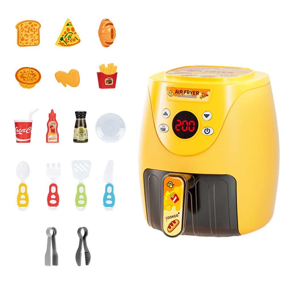 KYAIGUO Toddler Pretend Play Toy Air Fryer Play Pretend Cooking Toys ...
