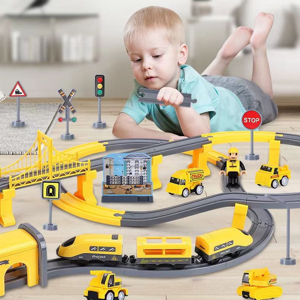 KYAIGUO Toddler Train Toys Sets,Kids Train Tracks Sets,Birthday ...