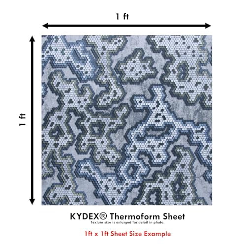 KYDEX Thermoform Sheet - (P1 Texture) - (Infused Print) - (12in x 12in ...