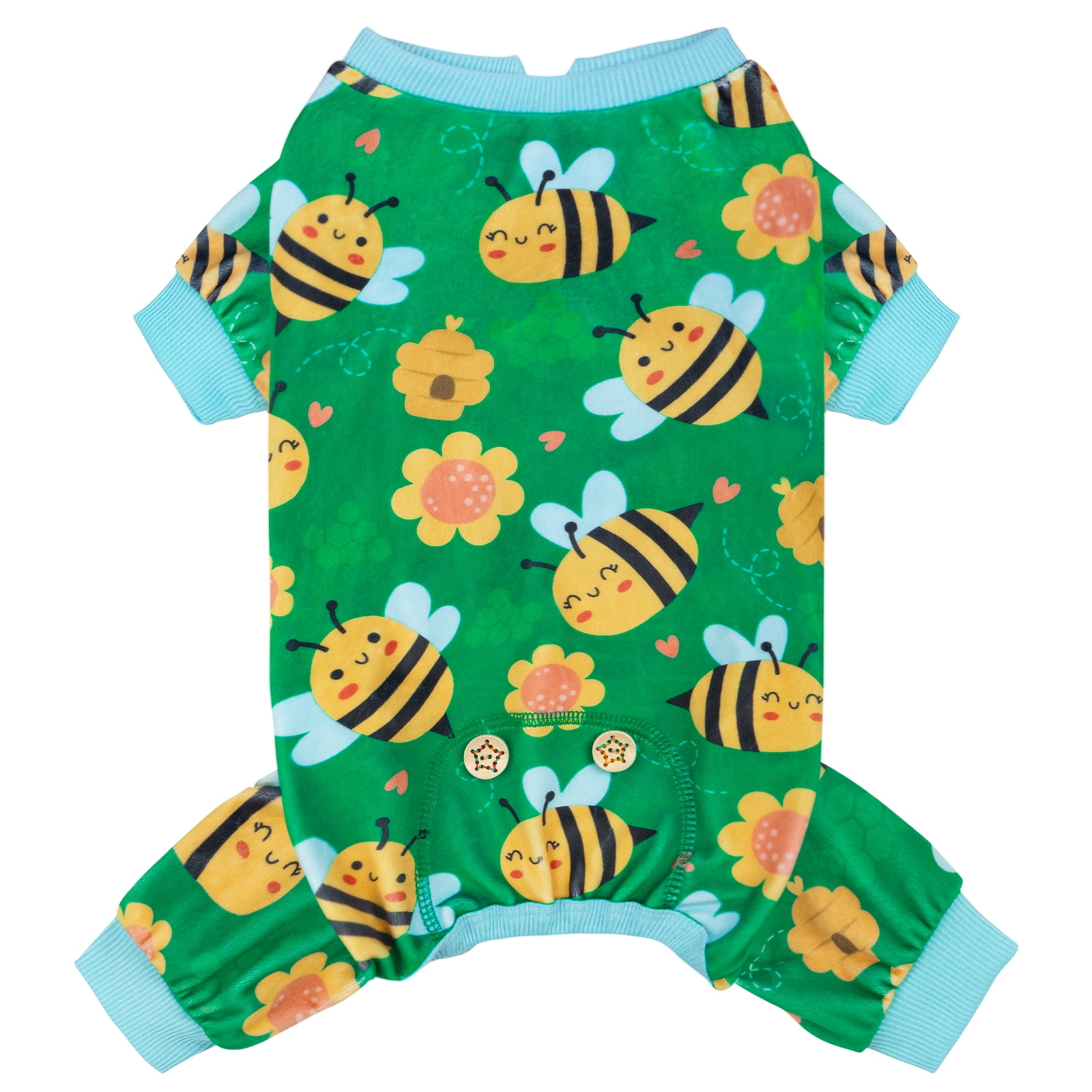 KYEESE Dog Pajamas, Little Bee Pattern Dog Pjs, Dog Pajamas for Small ...
