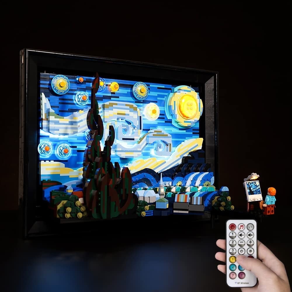 KYGLARING USB & Battery Operated LEGO Vincent Van Gogh The Starry Night ...