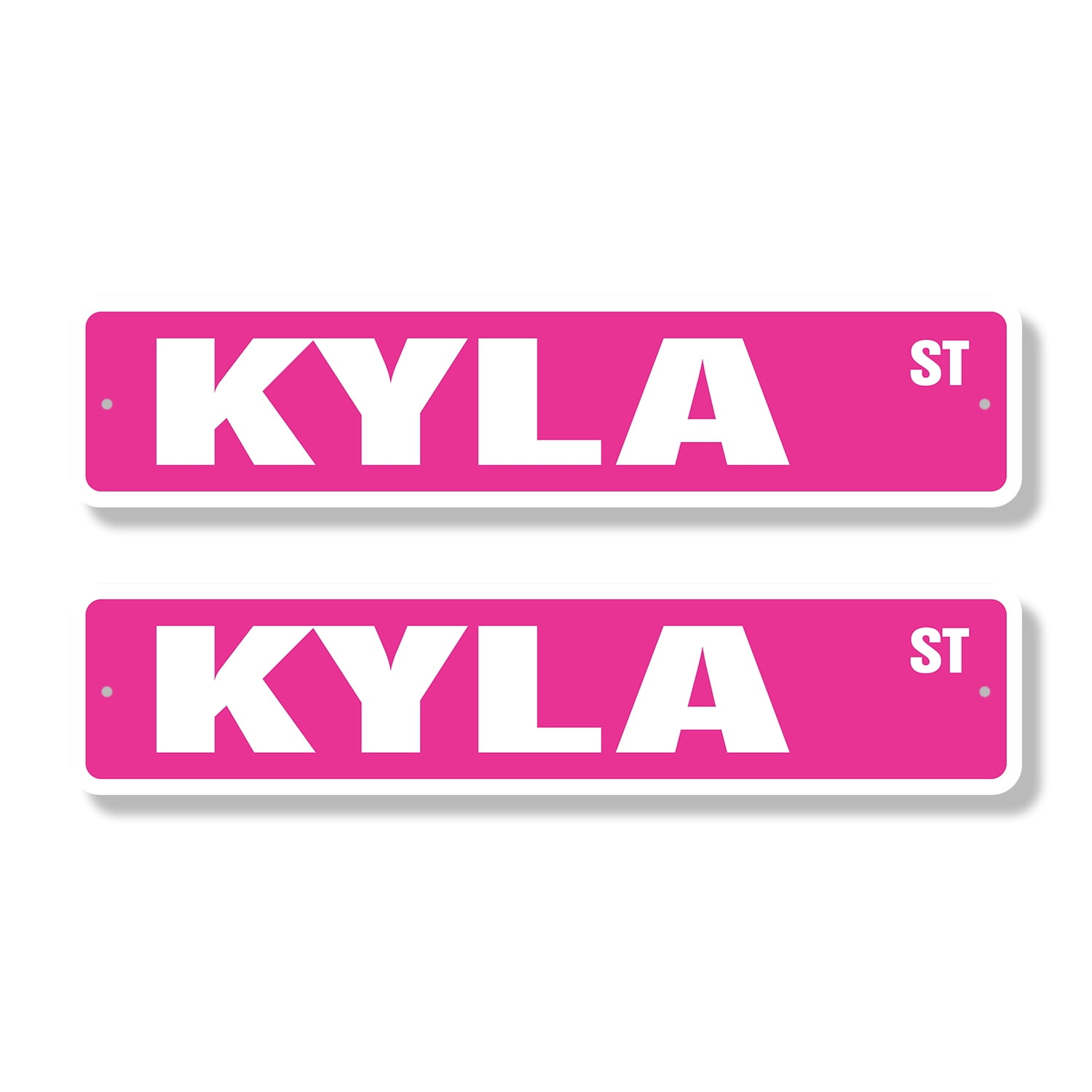 KYLA Classic Street Sign (2 Pack) Childrens Name Room Sign Road Sign ...