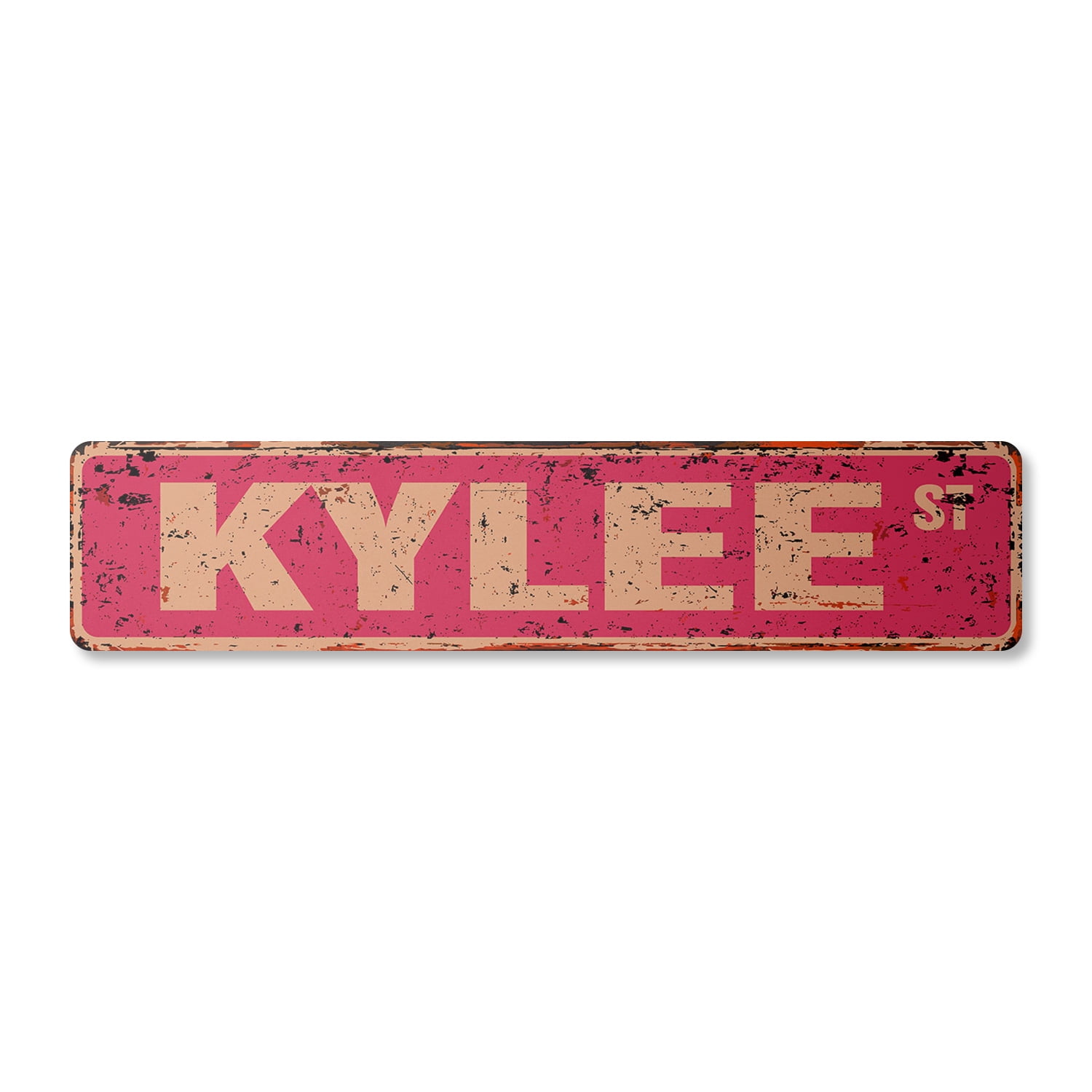 KYLEE Vintage Plastic Street Sign Childrens Name Room Sign | Indoor ...