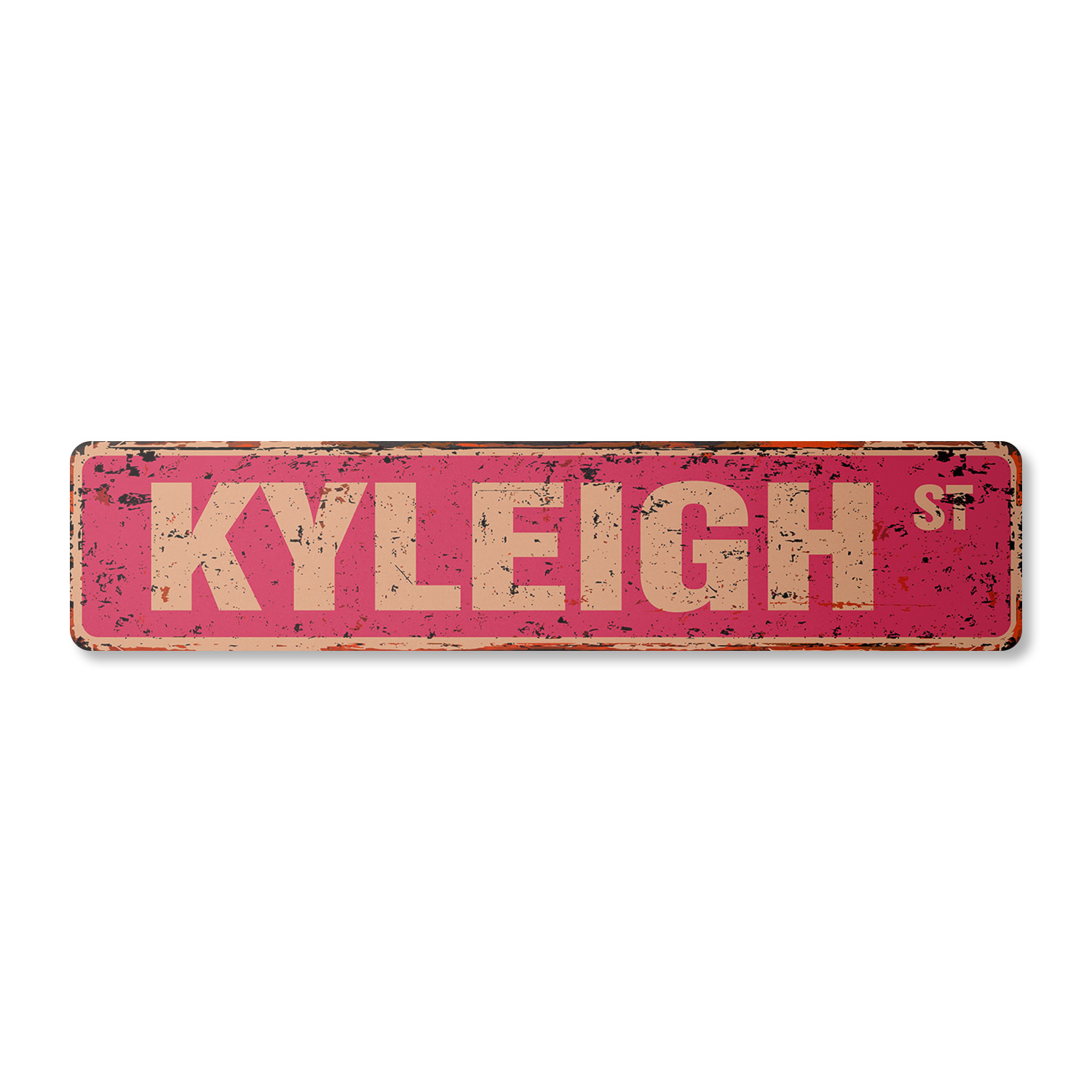 KYLEIGH Vintage Plastic Street Sign Childrens Name Room Sign | Indoor ...