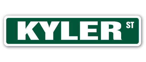 KYLER Street Sign Childrens Name Room Sign | Indoor/Outdoor | 36" Wide ...
