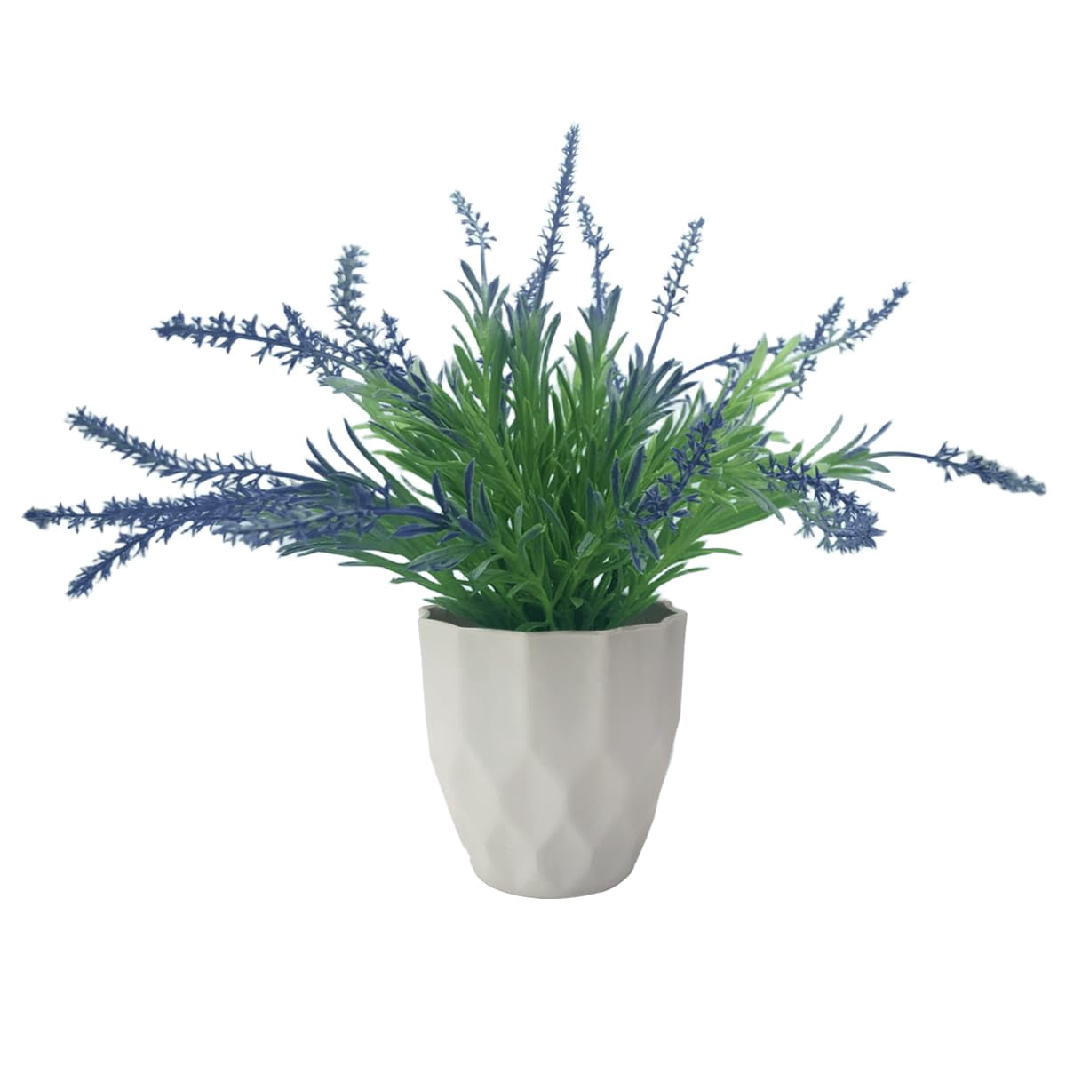KYLIN Artificial Lavenders Fake Lavender Plants in Pot Small Fake ...