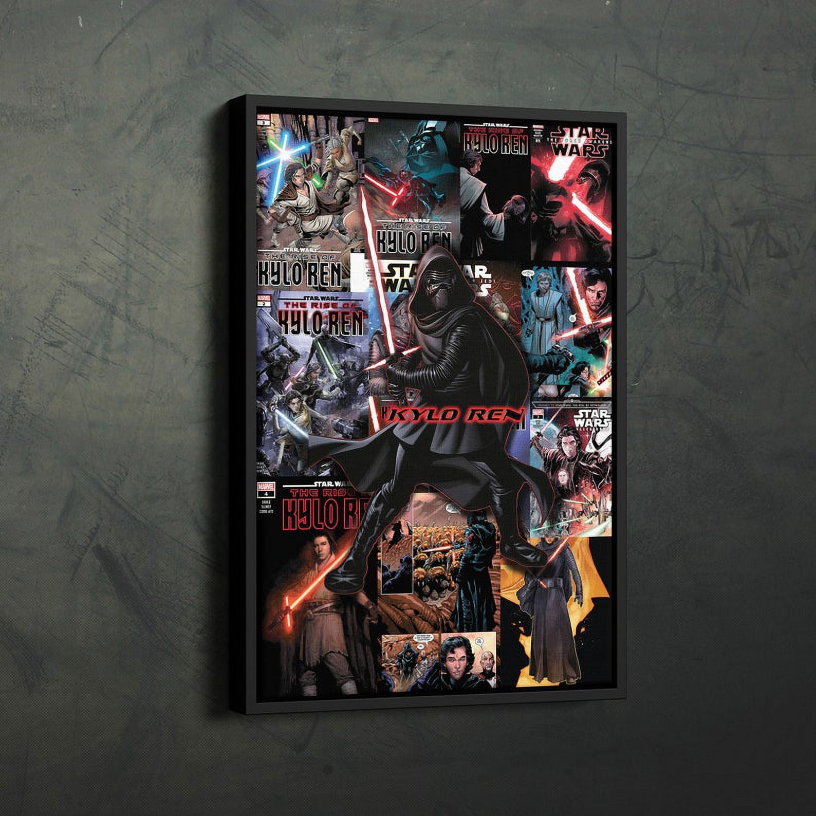 KYLO REN Poster Collage Art Star Wars Wall Art Print Home Decor Framed Poster Art - Walmart.com